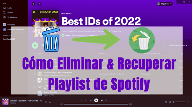 Cómo Eliminar y Recuperar Playlist de Spotify-Tunelf