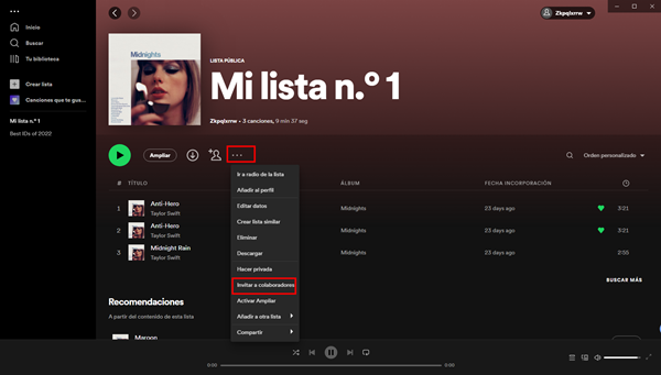 Cómo Hacer una Playlist Colaborativa en Spotify - Tunelf