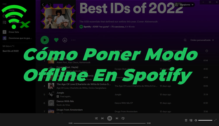 Cómo Poner/Quitar Modo Offline Spotify - Tunelf